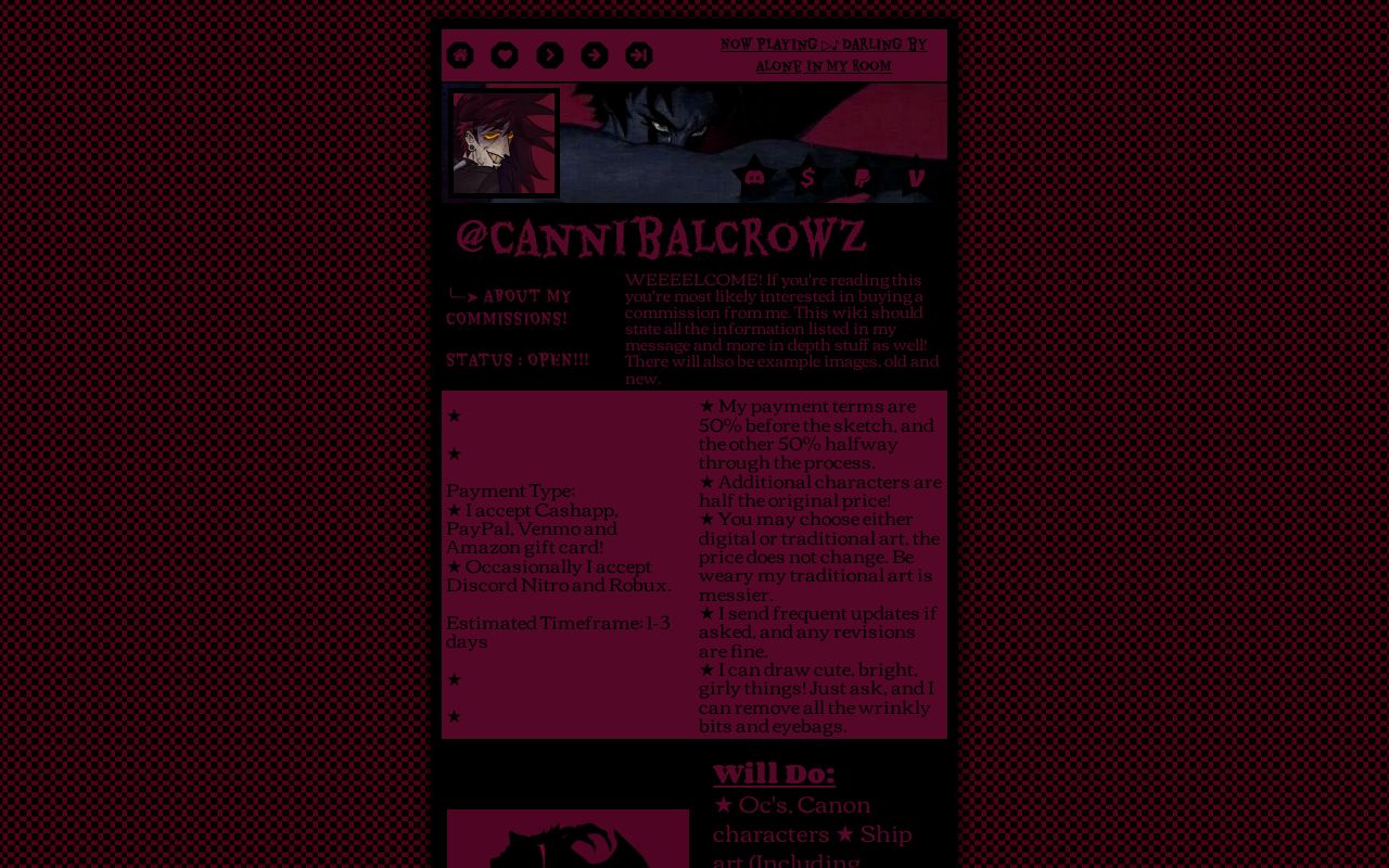 Cannibalcrowz's Carrd